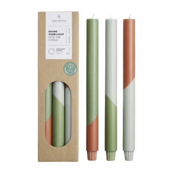 Originalhome diagonal candles - set of 3 - EDEN
