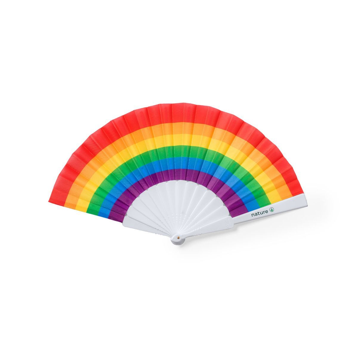 Promotional hand fan with logo printed at a super PRICE! RUPAU